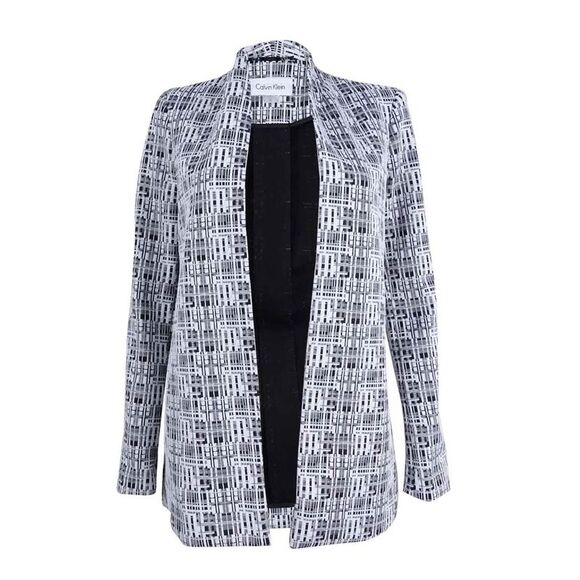 Calvin Klein | Jackets & Coats | Calvin Klein Womens Textured Print ...